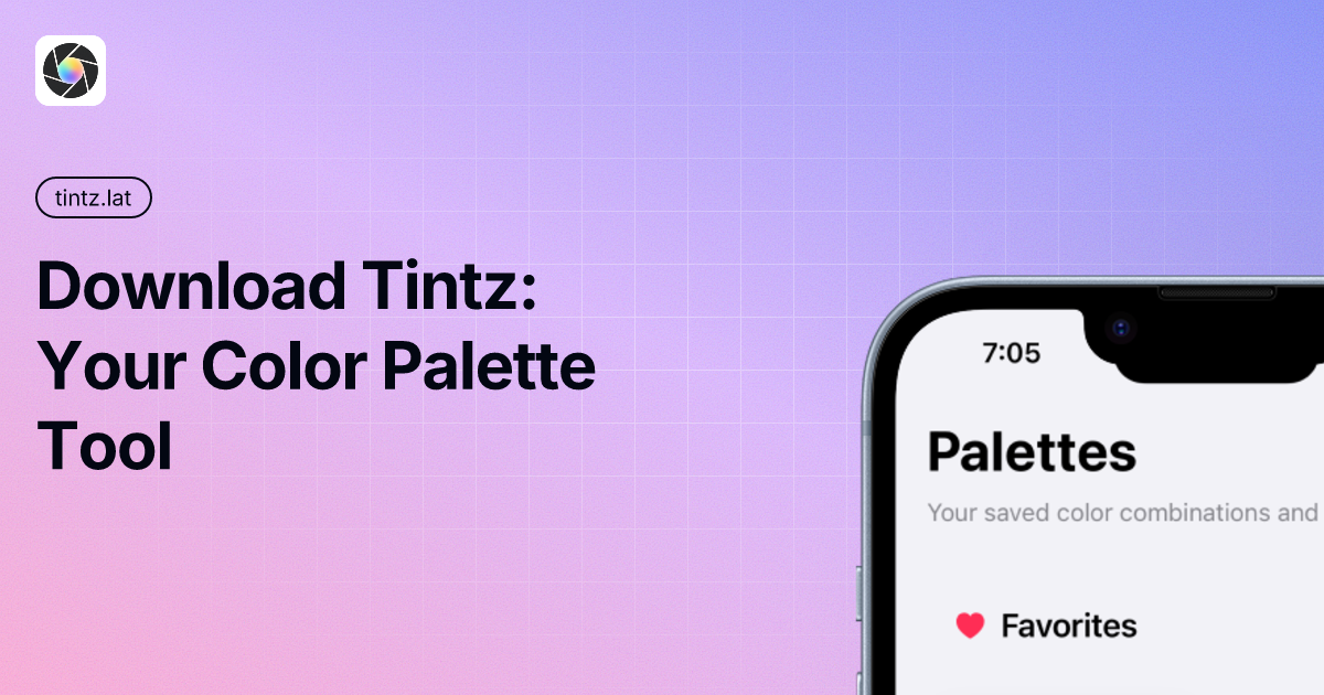 Tintz - Color Palette Extractor App for iPhone & iPad | Free Download